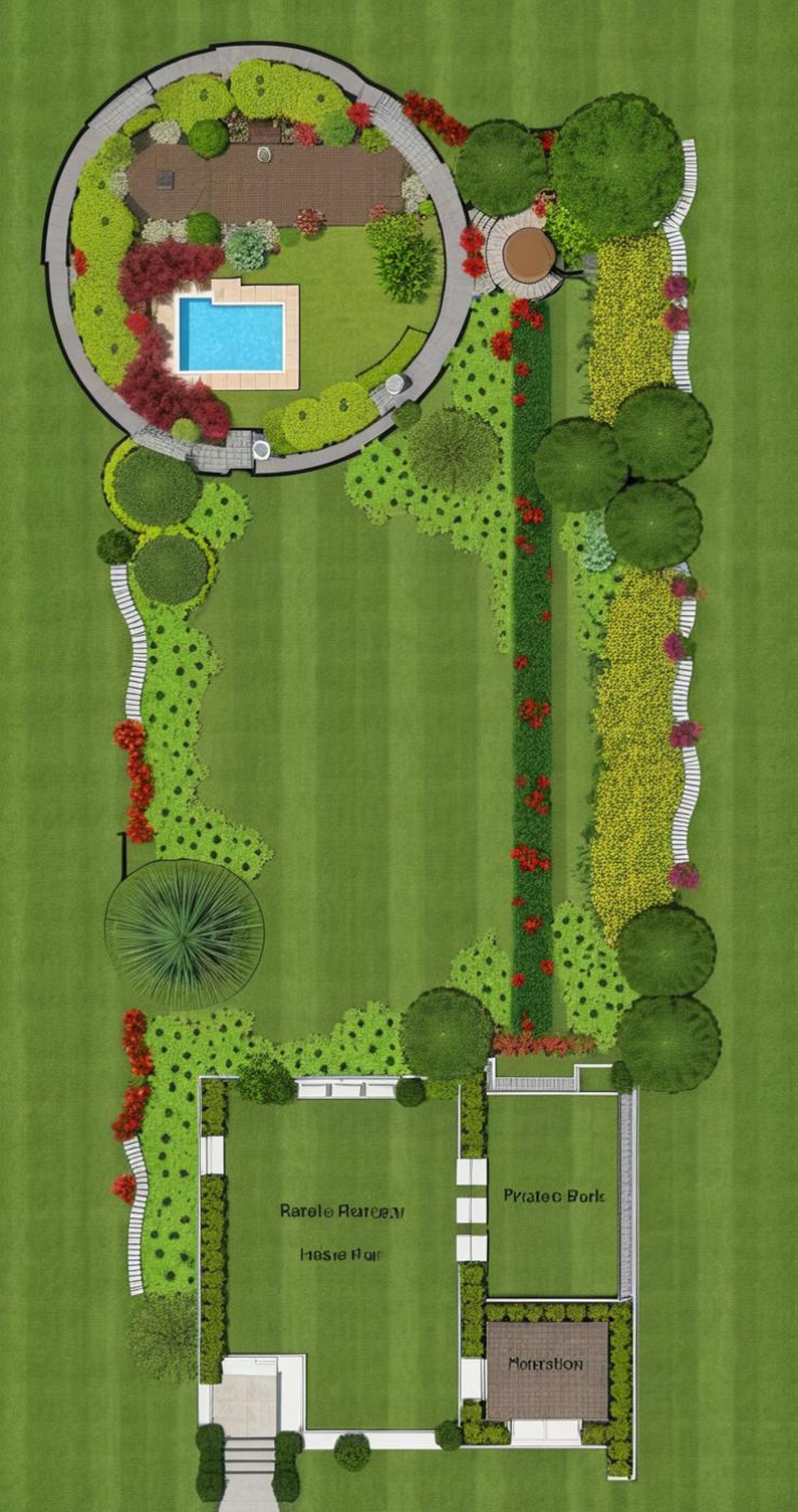 DIY Vintage Cottage Garden Plans 30x50 Feet Designs Enclosed Flower ...