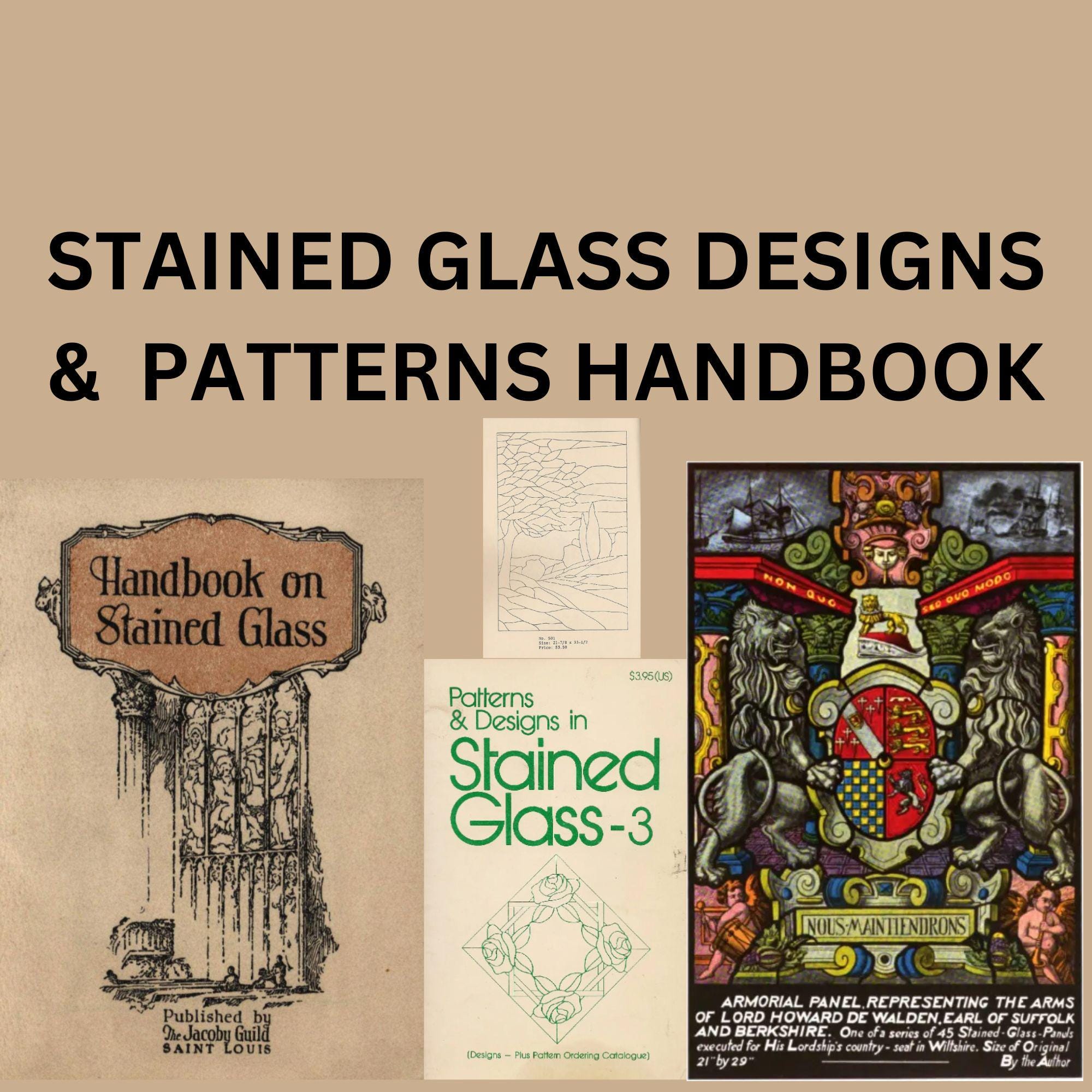 Stained Glass Designs Patterns Book 3 Plus Jacoby Guild Handbook PDF ...