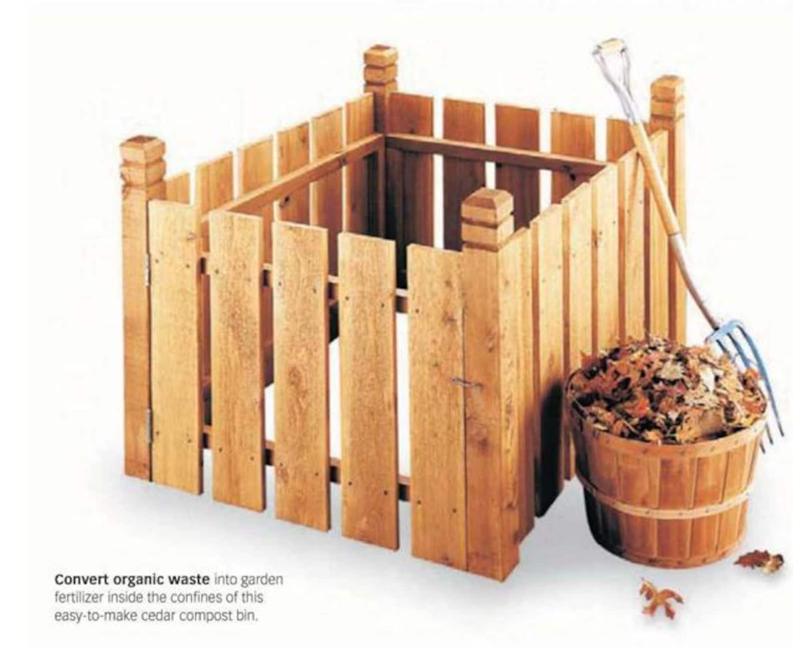 2 DIY Compost Bin Corral Woodworking Worm Farm Plans PDF Bundle Instant ...