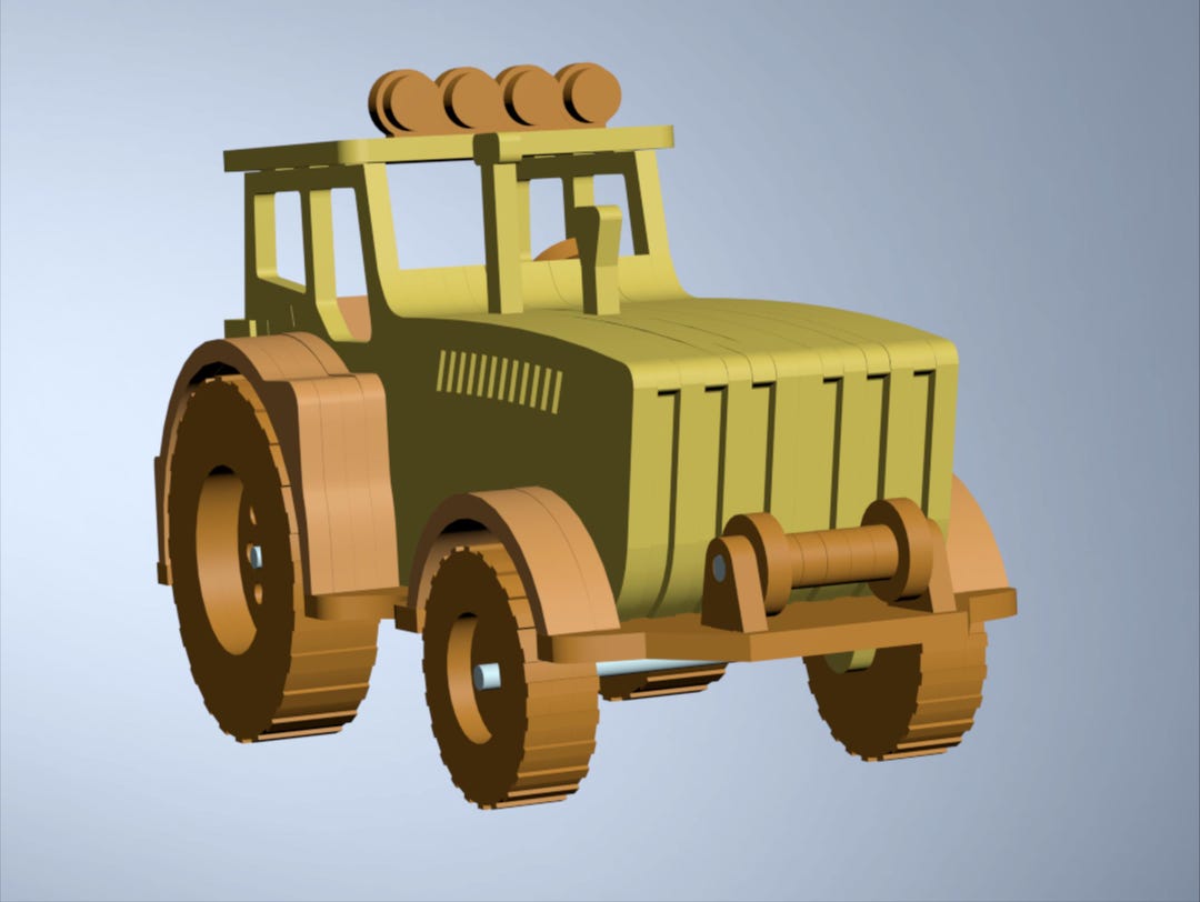 DIY Tractor CNC Plans Wooden Farmer Toy Plans Woodworking Plans ...