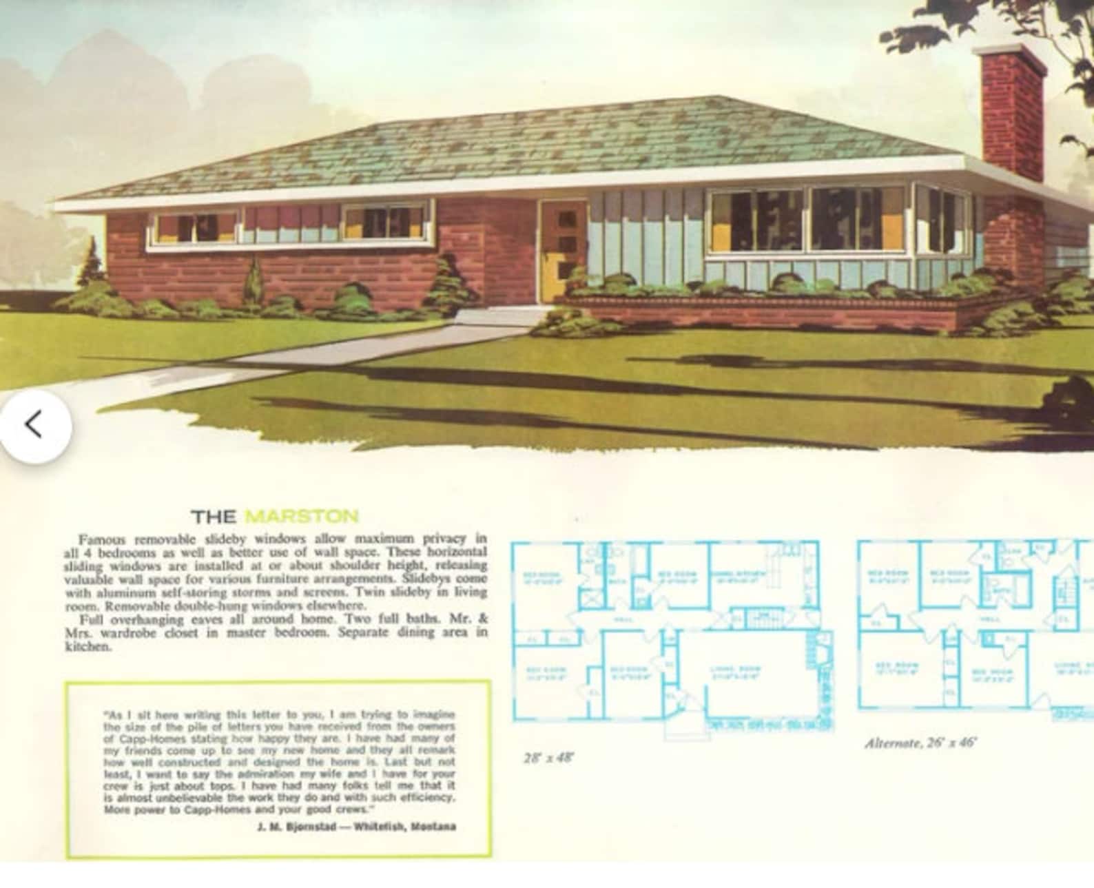 50+ MCM Architect Designed Blueprints PDF Bundle Custom House Designs ...
