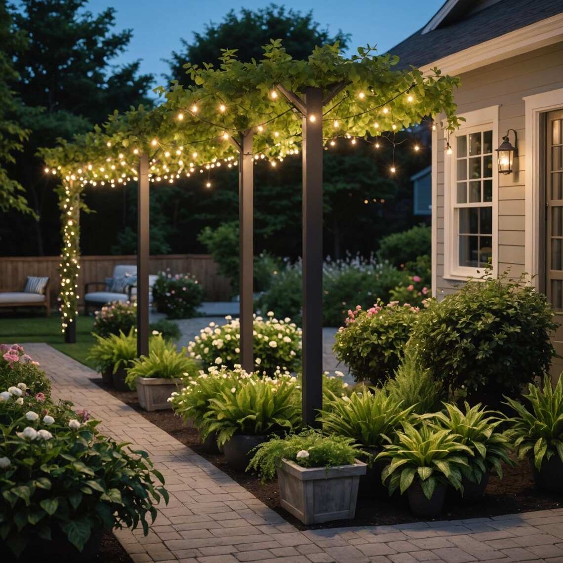 DIY String Light Post Hanging Basket Planter Plans Raised Window Sill ...