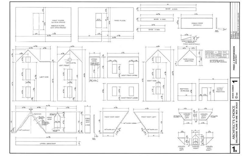 DIY Architects Designed Dollhouse 1 Miniature Doll Houses Plus ...