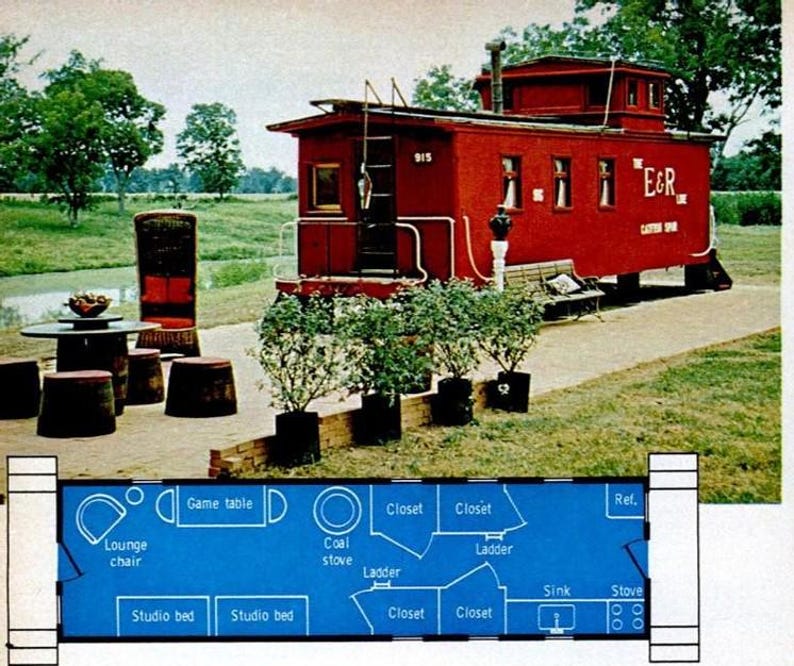 2 Bed Wacky Tiny Cabins Retro Vacation Space Holiday Aframe House PDF ...