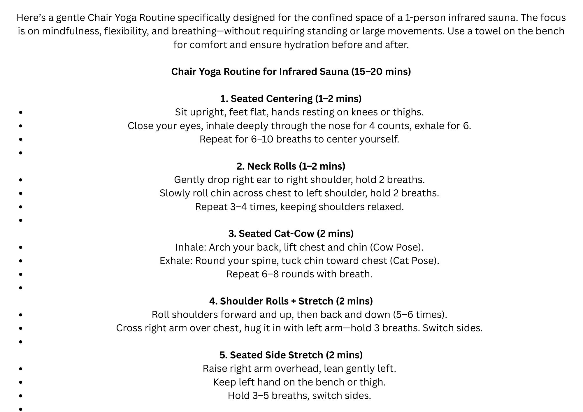 20 Chair Yoga Pose Flashcard Card Sauna Stretch Chart 30 Day Workout ...