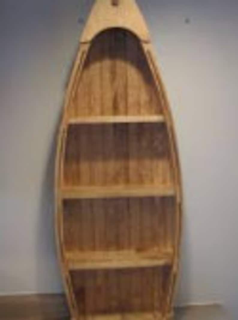 Boat Bookcase Shelves Wood Shelving Unit Display Stand Garage Storage ...