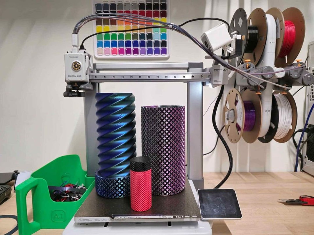 3D Printed Knurled Twist Containers - Etsy