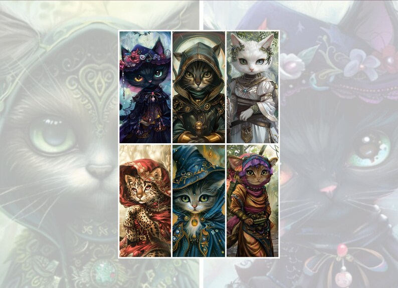 Unique: Whimsymeows Cats, Art, Coloring Books and Stickers - Etsy