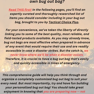 How to Build and Pack Your Own Bug Out Bag: A Comprehensive Guide - Etsy