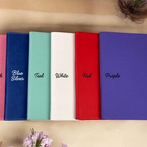 Personalized Leather Portfolio Custom Portfolio With Zipper Custom ...