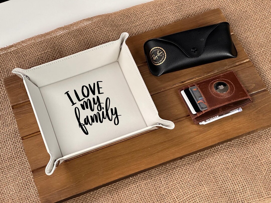 Personalized Leather Snap up Tray Custom Snap up Tray Housewarming Gift ...