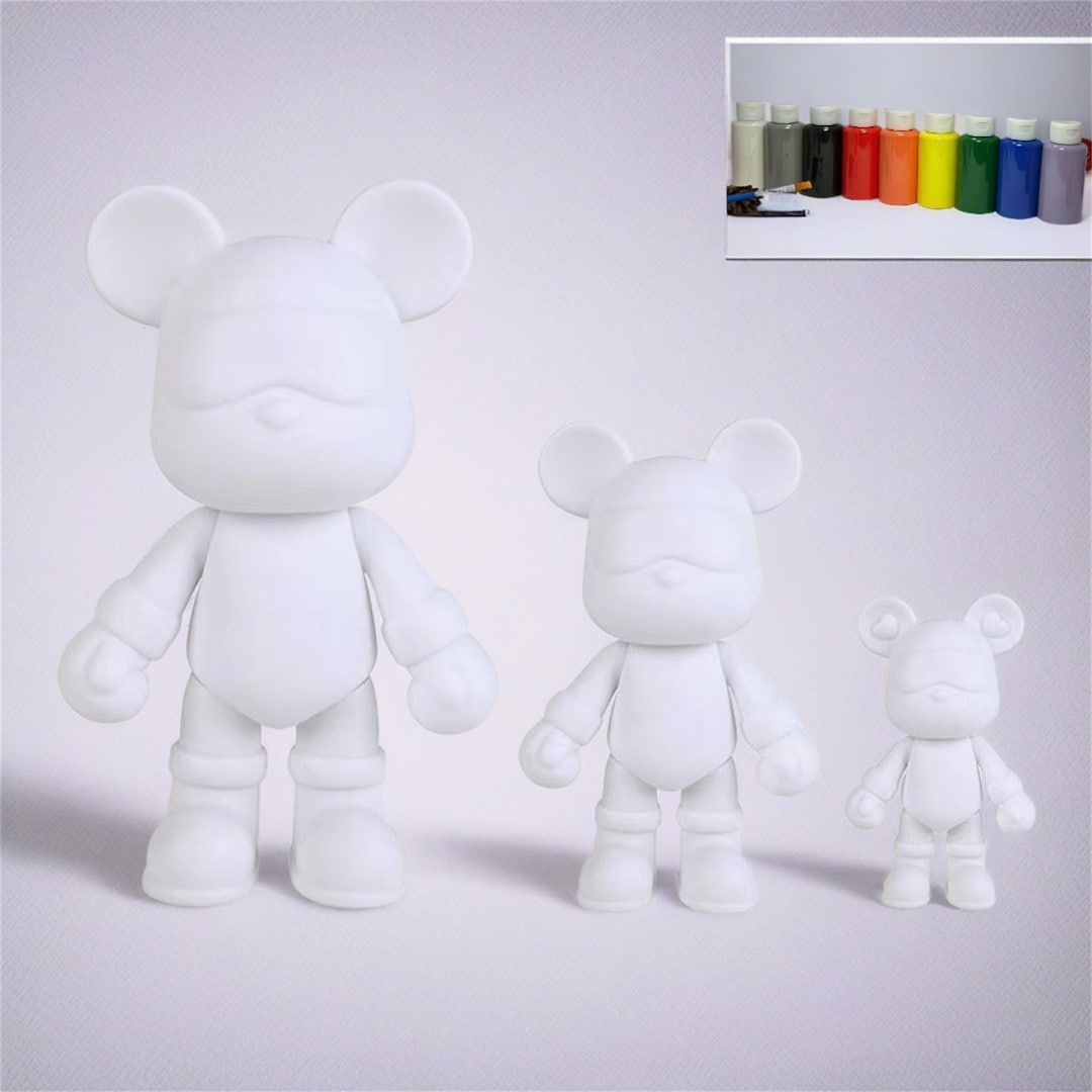 DIY Fluid Bear Craft Character Sculpture Decoration, Hypebeast ...