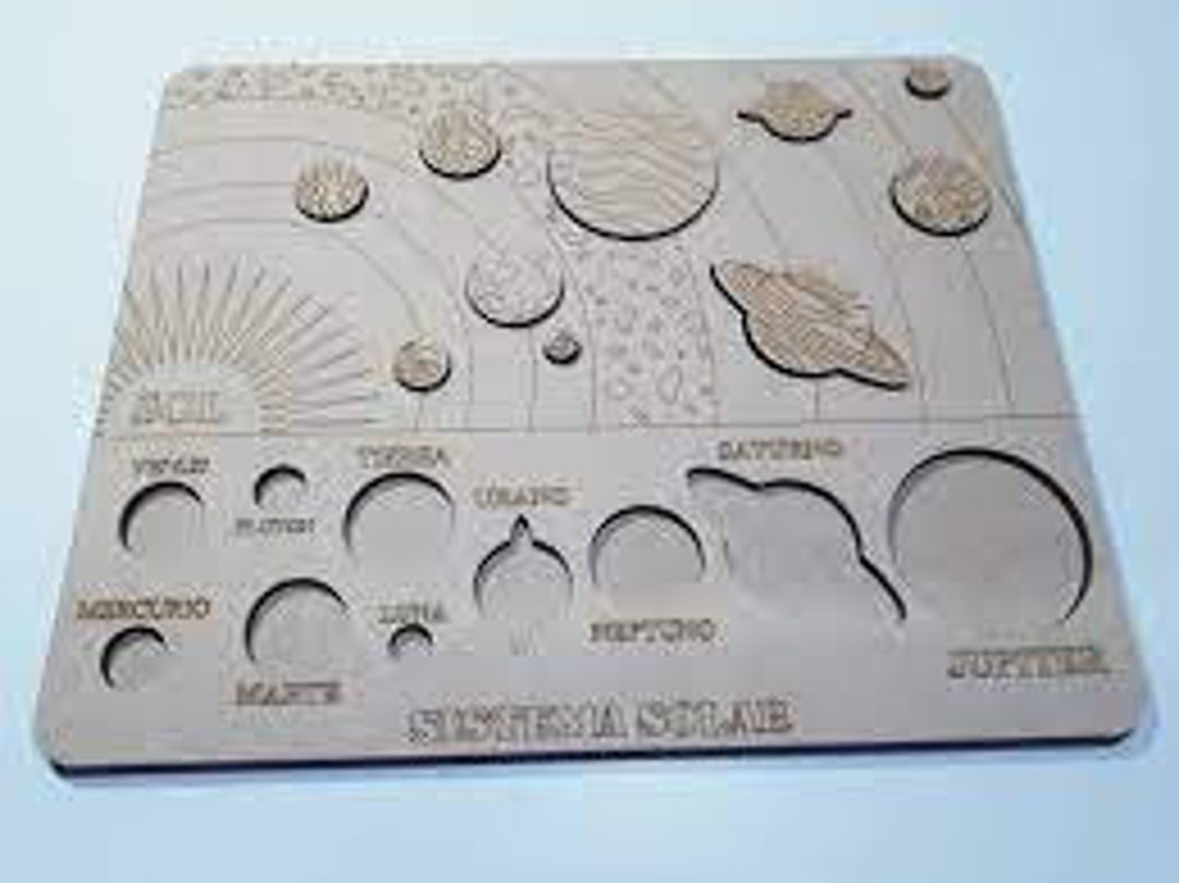 Solar System Svg Vector for Kids Laser Cut Coaster Holder Glowforge SVG ...