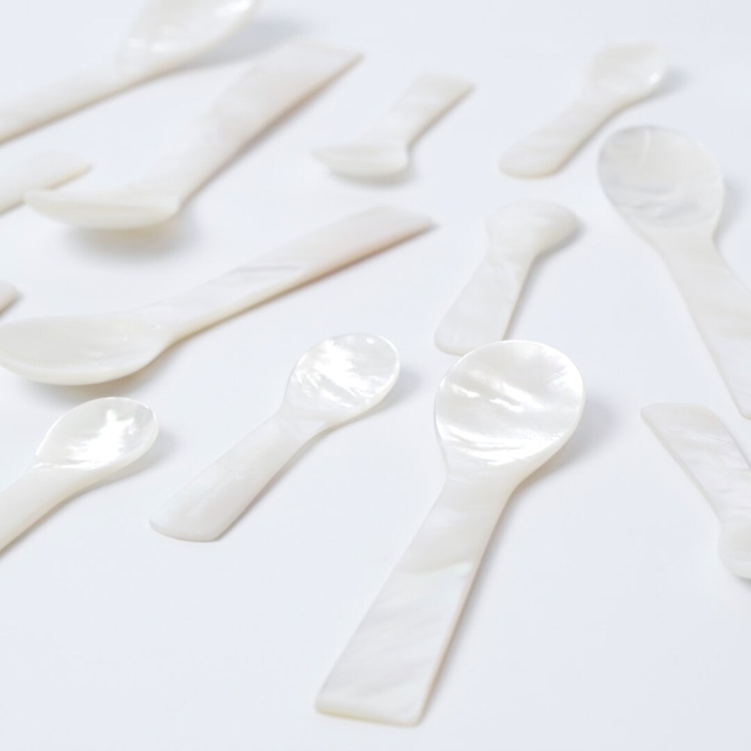 Caviar Spoons Made From Sea Mother of Pearl Shells 4 Inch Long / From ...