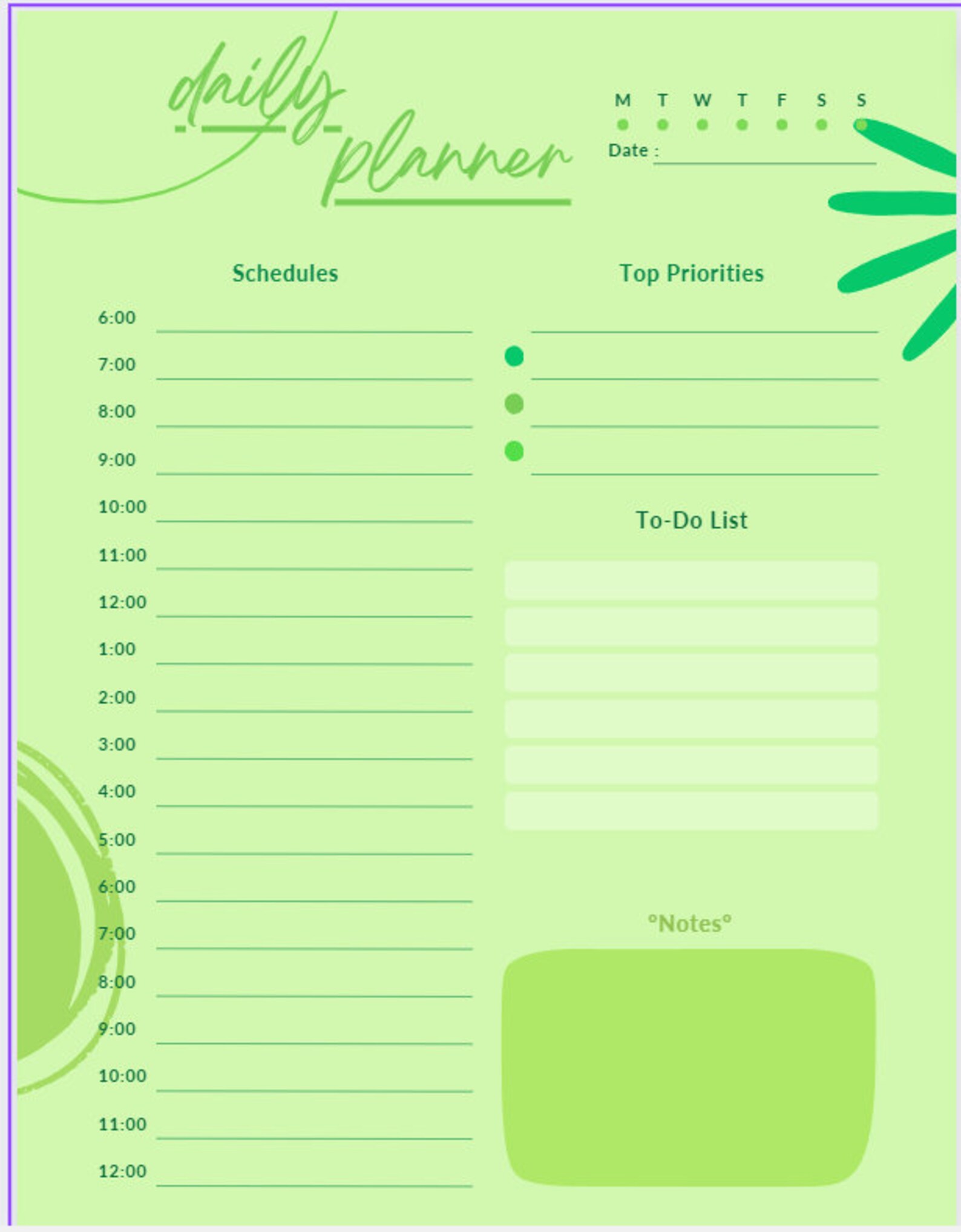 Daily Planner, Aesthetic, Preppy, Soft, Colorful, Daily Planner for ...
