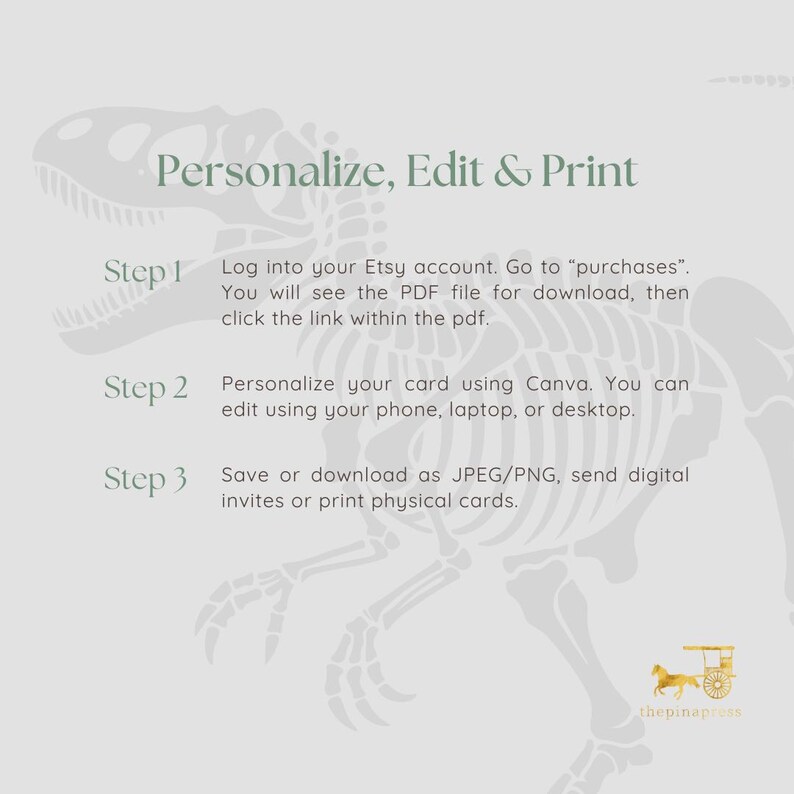 Editable Dinosaur Birthday Themed Gable Box Template, Party Loot Bag ...