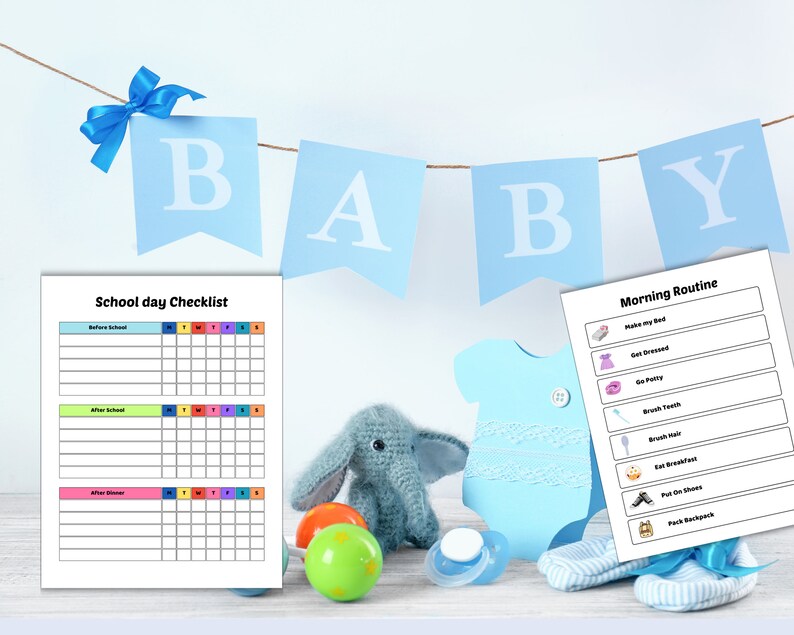 2024 Daily, Weekly and Monthly Checklist for Kids Kids Digital Planner ...
