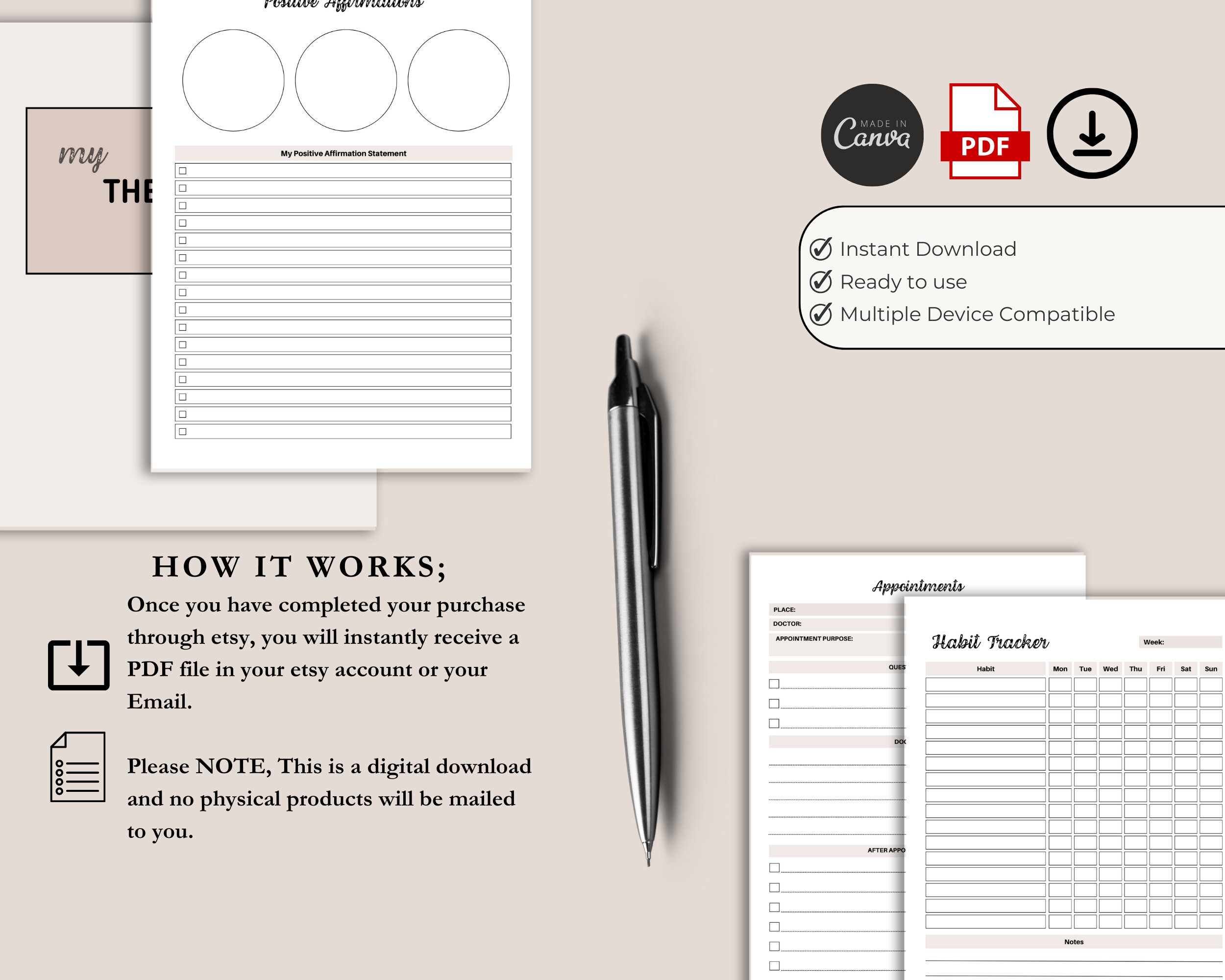 Therapy Journal | Therapy Worksheet | Printable & Editable | Instant ...