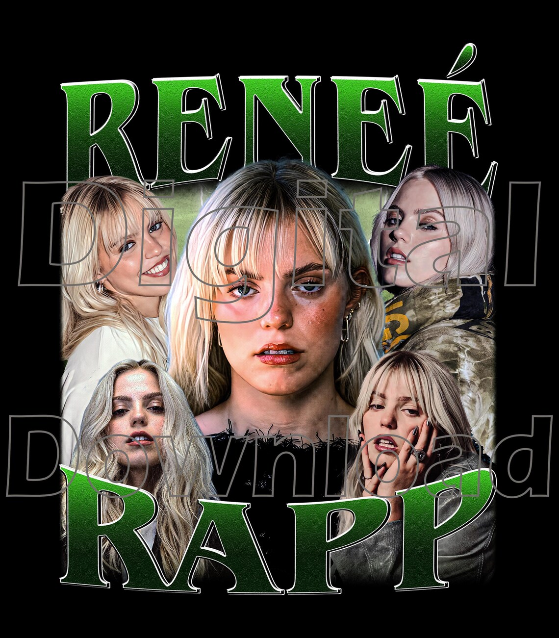 Reneé Rapp Png , Ready to Print, Printable Design, Artist, 90s, Bts ...