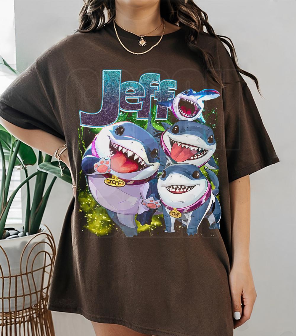 Vintage Jeff the Land Shark Superhero Shirt, Retro 90s Jeffrey Land ...