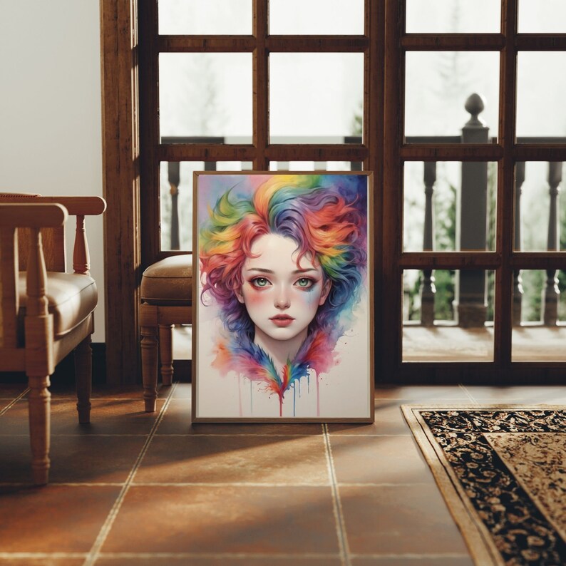 LGBT Art, Lesbian Art, Bisexual, Pride Poster, Lgbt Png, Lesbian Wall ...