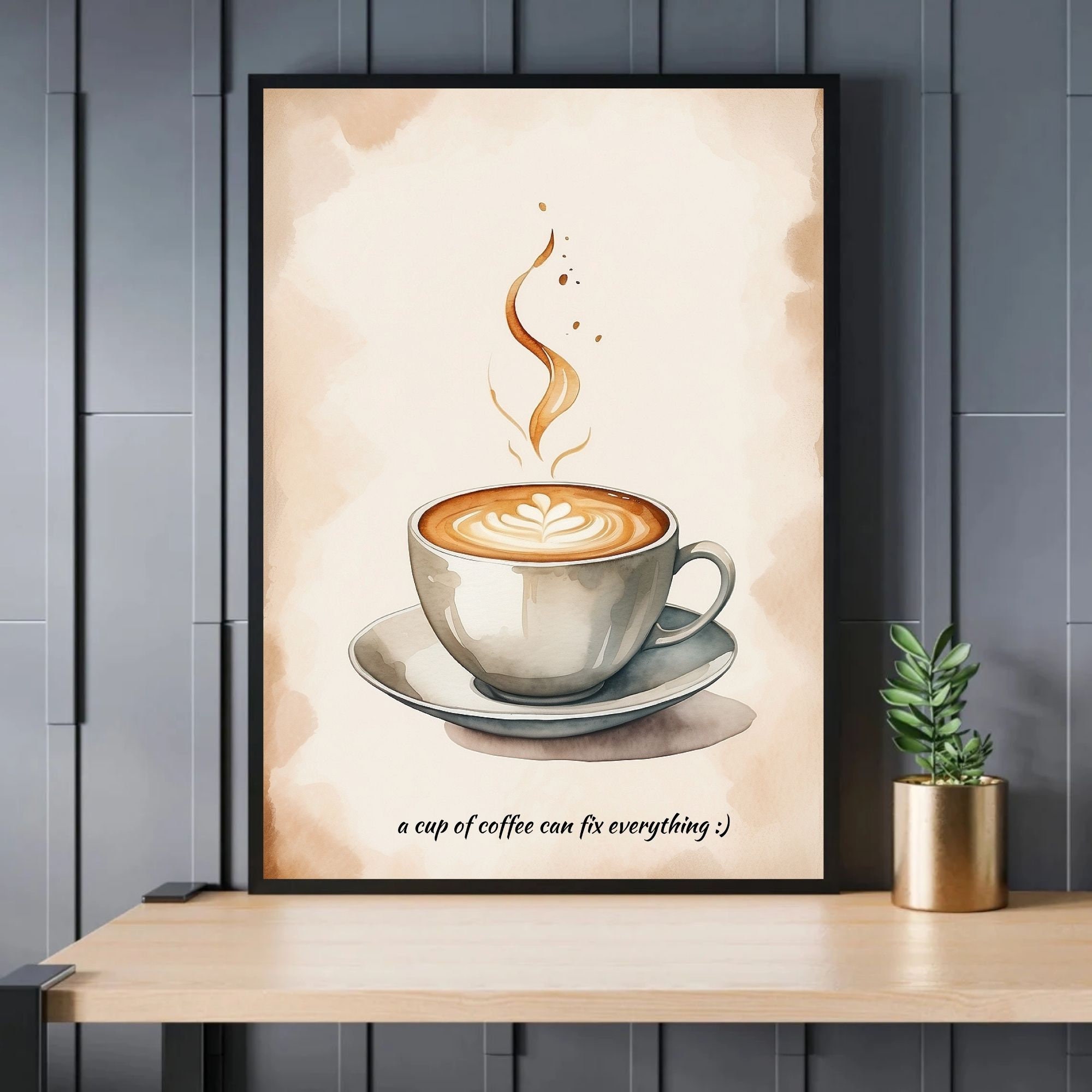 Coffee Poster, Coffee Quote Print, Coffee Shop Prints, Coffee Wall Art ...