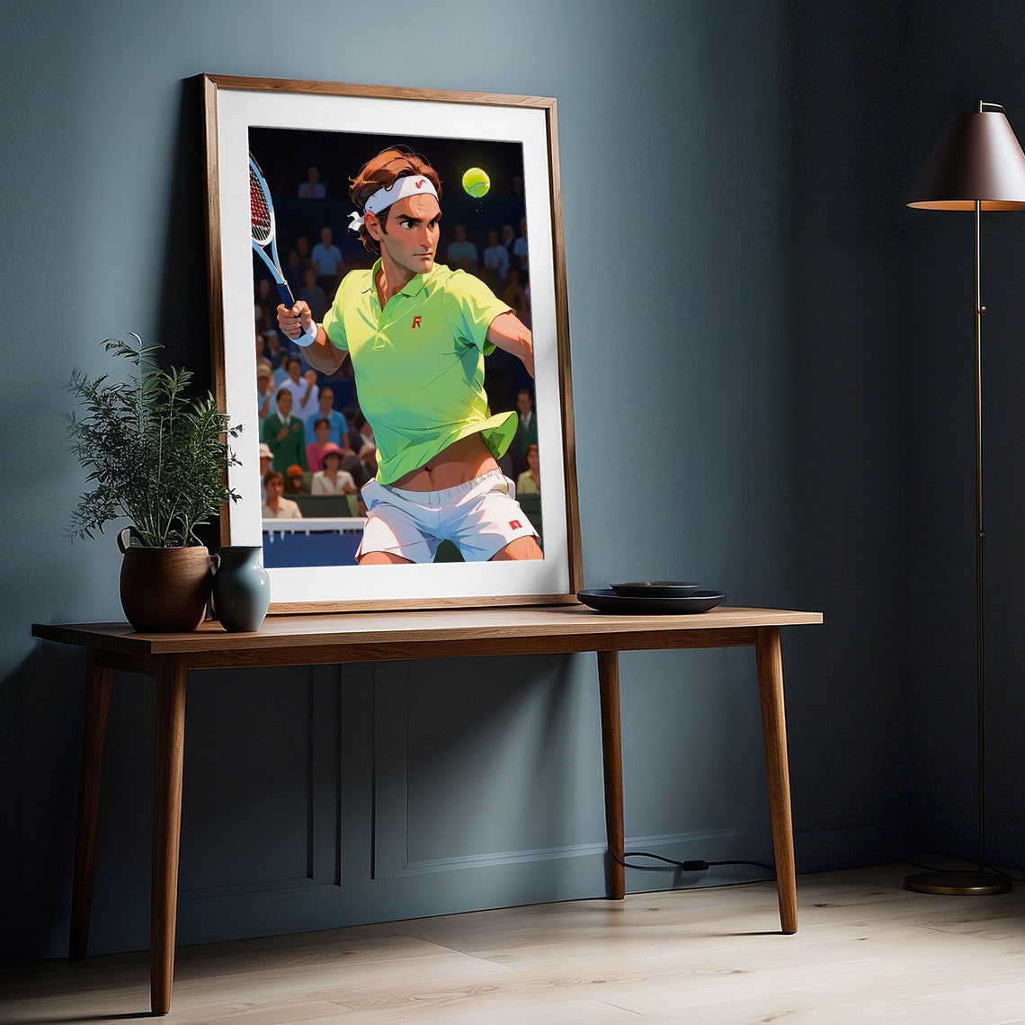Roger Federer Poster, Tennis Poster, Wall Art Printable, Printable ...
