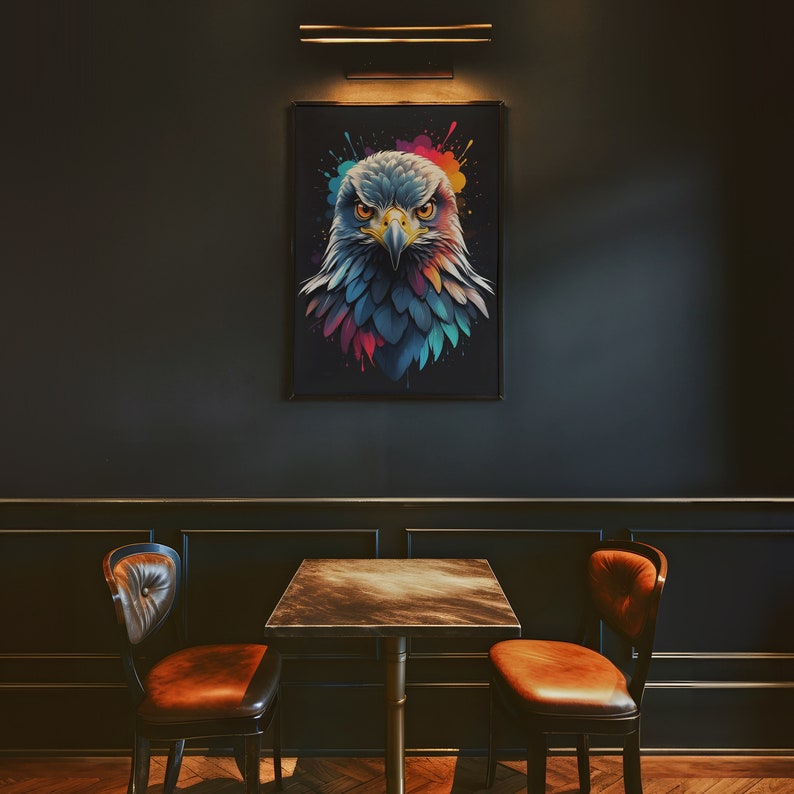 Digital Eagle Wall Art, Eagle Wall Poster, Digital Download, Home Wall ...