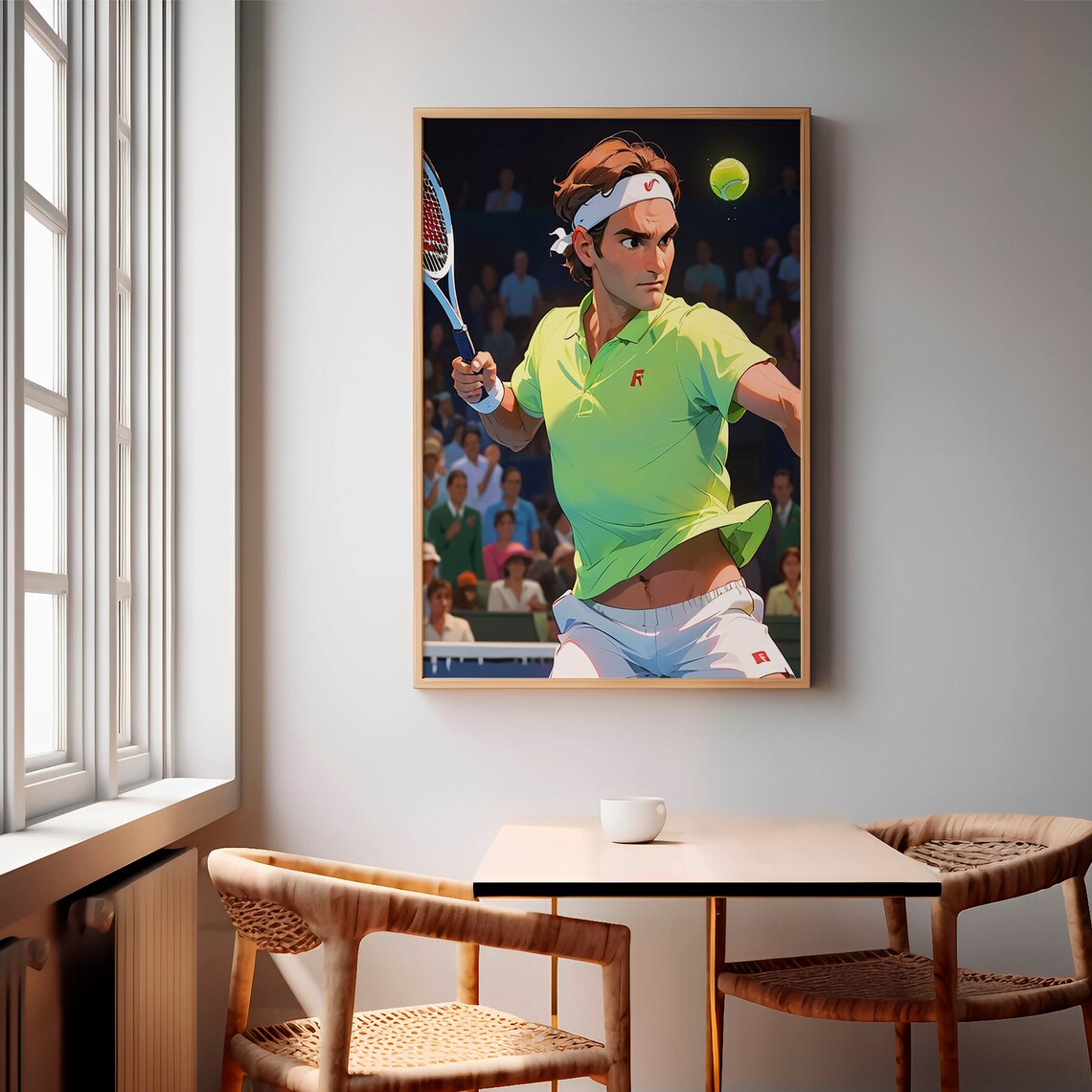 Roger Federer Poster, Tennis Poster, Wall Art Printable, Printable ...