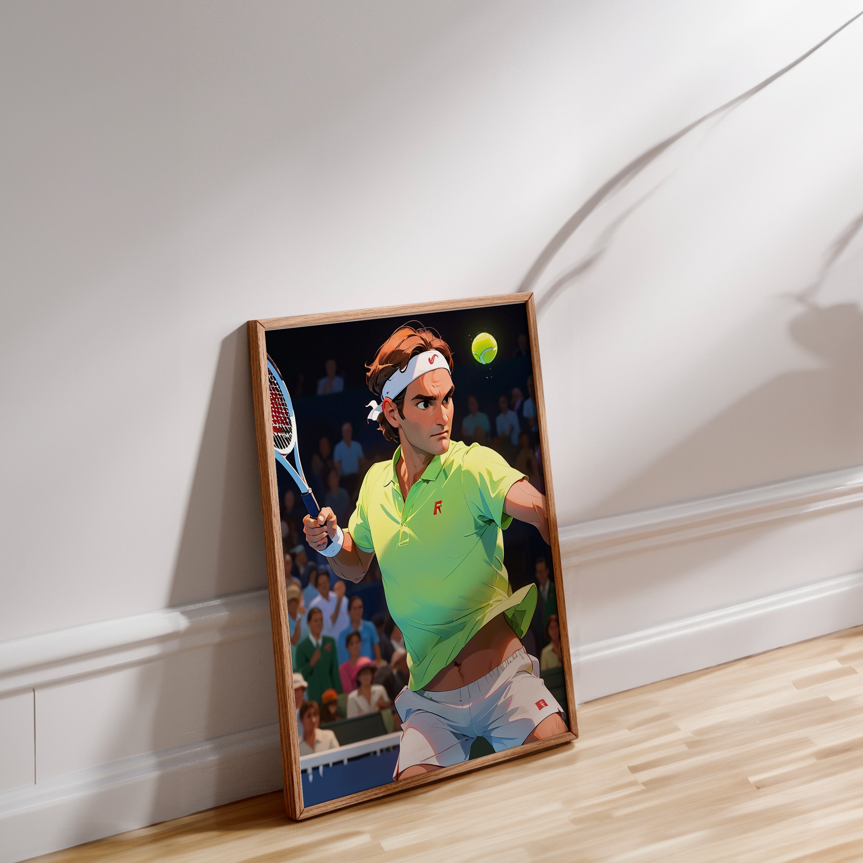 Roger Federer Poster, Tennis Poster, Wall Art Printable, Printable ...
