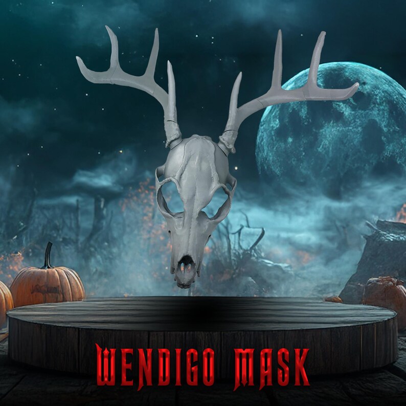 Wendigo Mask Wearable Halloween Costume , Halloween 2024 , Halloween ...