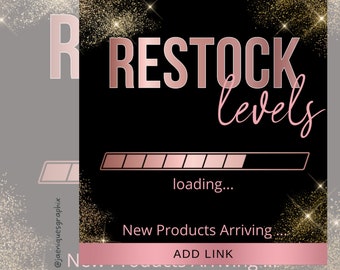 Restock Flyer, Restock Alert Flyer , Editable Restock Flyer ,weve ...