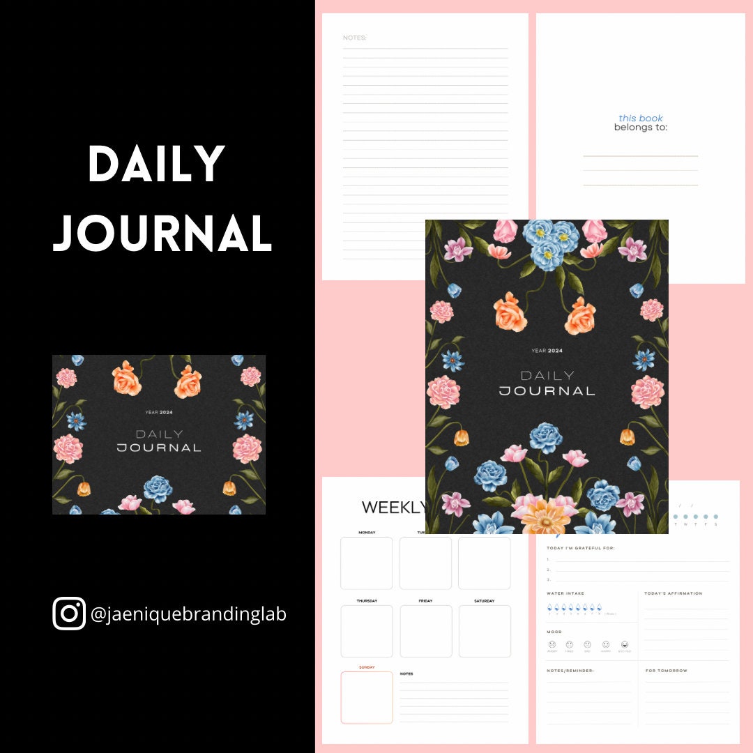 Digital Daily Journal, Diary Journal, 20 Daily Pages Journal, iPad ...