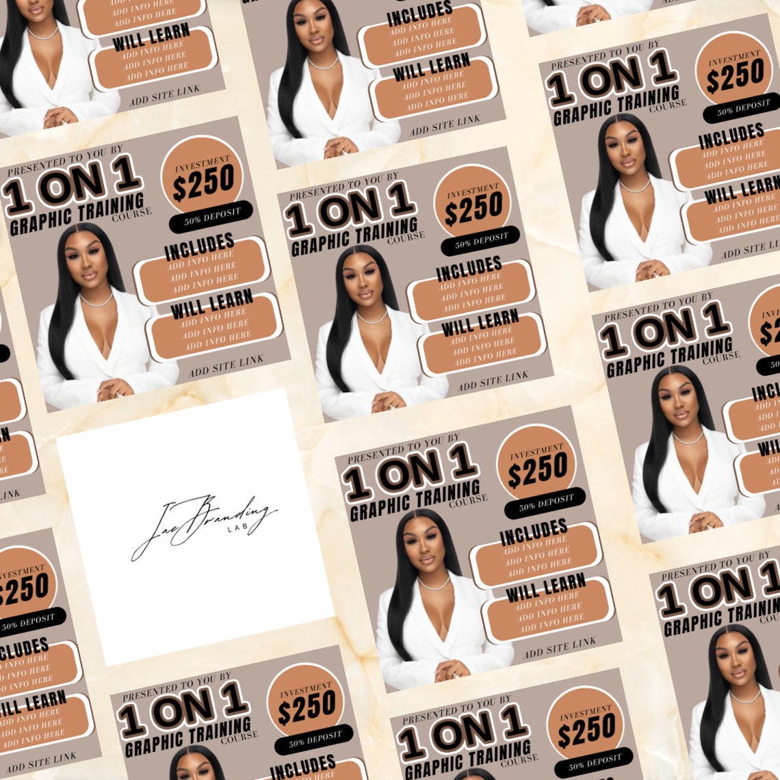 1 on 1 Graphic Class Flyer DIY Flyer Template Design Flyer Masterclass ...