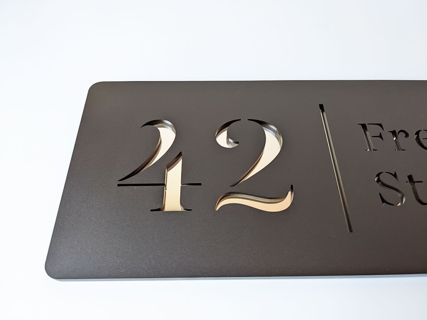 Custom Modern House Address Sign Laser Cut Acrylic, Weather-resistant ...