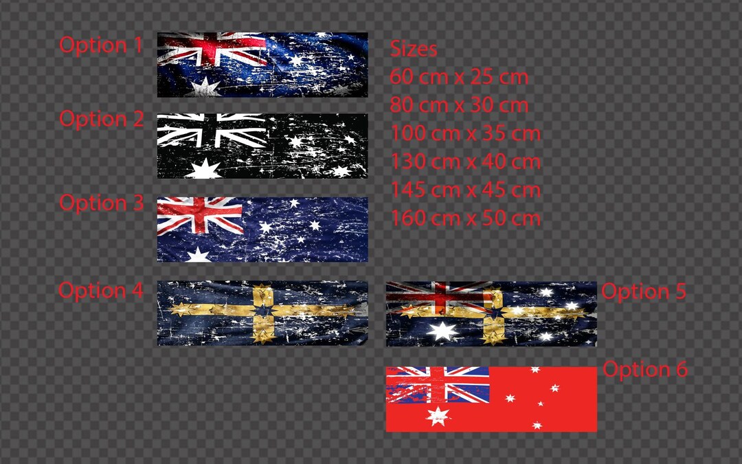 Australian Flag Perforated Decal: One Way Vision UTE Sticker - Etsy