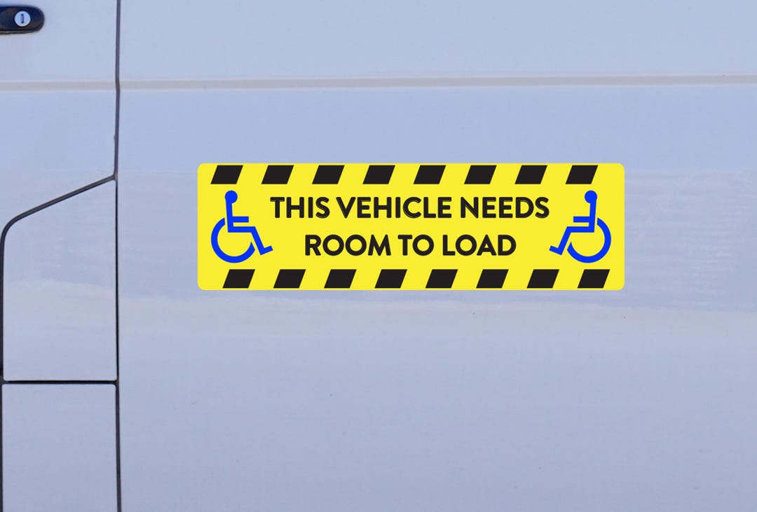 Wheelchair Vehicle Access Decal: High-visibility Disabled Car Sticker ...