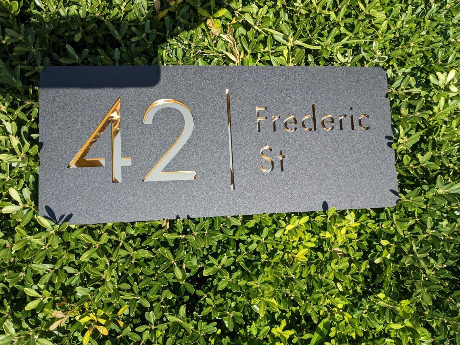 Custom Modern House Address Sign Laser Cut Acrylic, Weather-resistant ...