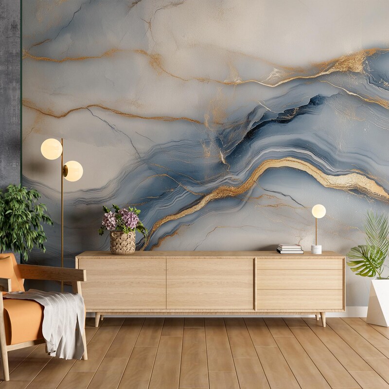 Marble Wallpaper Kitchen - Etsy