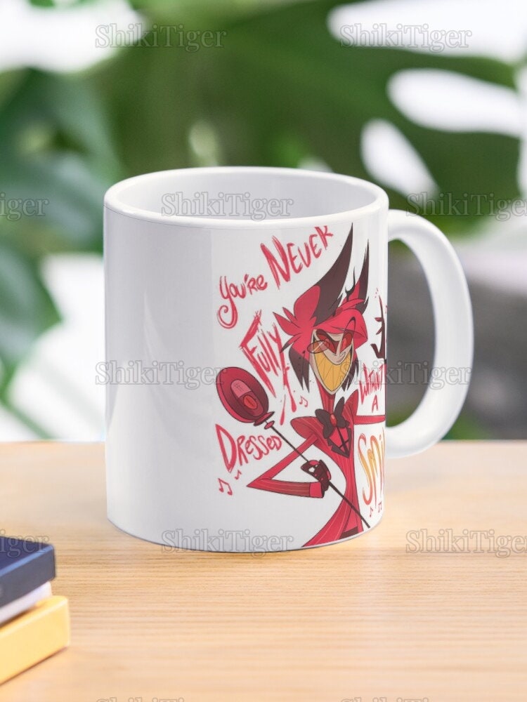 Alastor Hazbin Hotel Ceramic Mug, Alastor Cartoon Coffee Mug, Fictional ...
