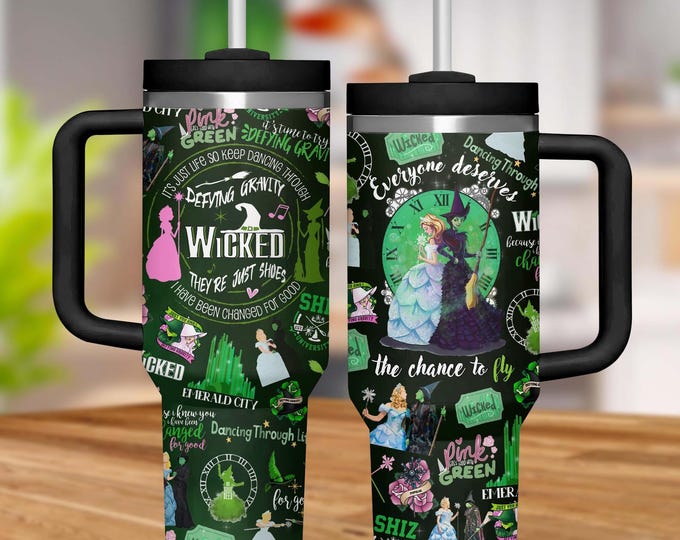 Authentic 40oz Laser Engraved Wicked Glinda Elphaba Stanley - Etsy