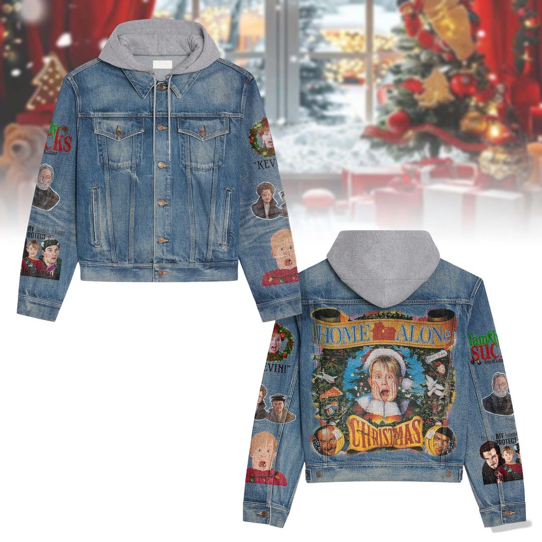 Home Alone Christmas Denim Jacket for Kids, Kevin Mccallister Jacket ...