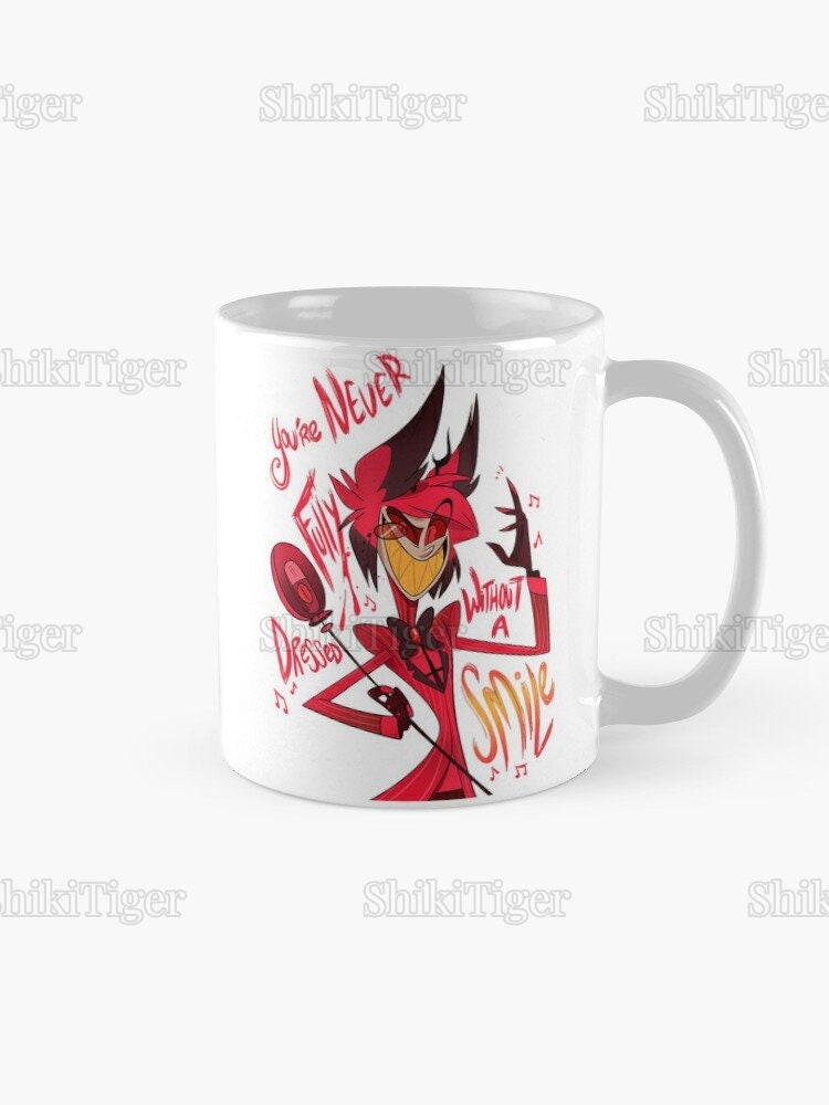 Alastor Hazbin Hotel Ceramic Mug, Alastor Cartoon Coffee Mug, Fictional ...