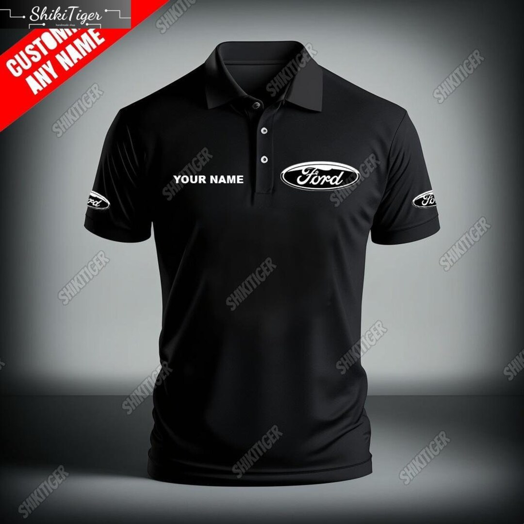 Ford Polo Shirt, Ford Logo Shirt, Ford Shirt for Men, Custom Polo Shirt ...