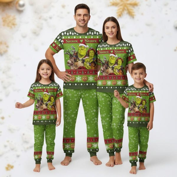 Shrek Pajamas - Etsy