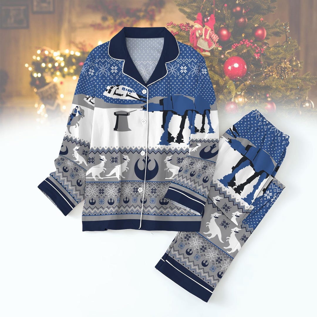 Star Wars Hoth Christmas Pajamas Set, Hoth Planet Tshirt Pants Set ...