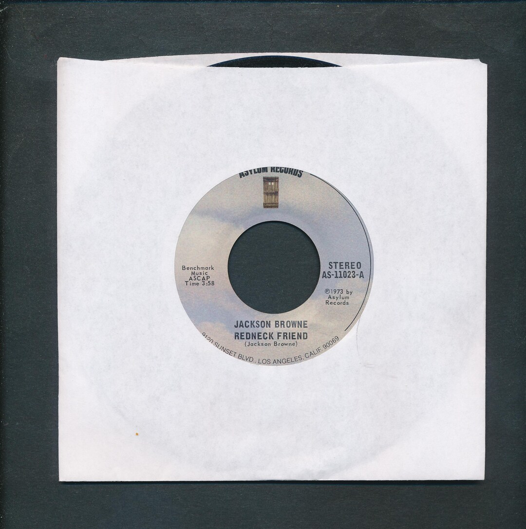 JACKSON BROWNE 45 Rpm Record- Redneck Friend 1973 VG++ - Etsy