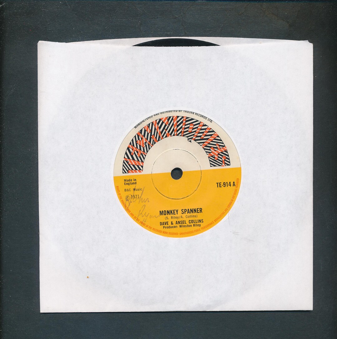 Dave & Ansel Collins 45 Rpm Record- Monkey Spanner 1971 VG++ ORIG UK ...