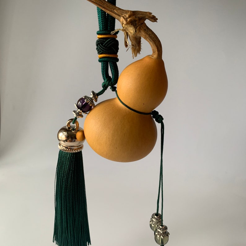 Handmade Native Gourd Art Pendant, Unique Decoration for Car Rearview ...