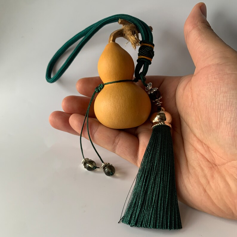 Handmade Native Gourd Art Pendant, Unique Decoration for Car Rearview ...